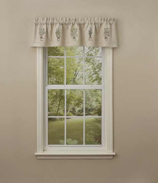 Herb Embroidered Lined Valance | Park Designs Herb Embroidered Lined Valance | Park Designs